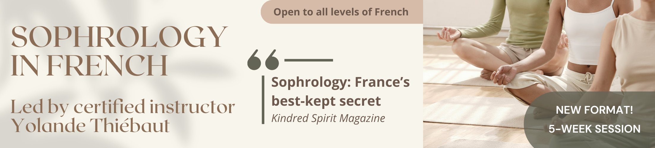 Alliance Française de Seattle - Sophrology in French [in person]